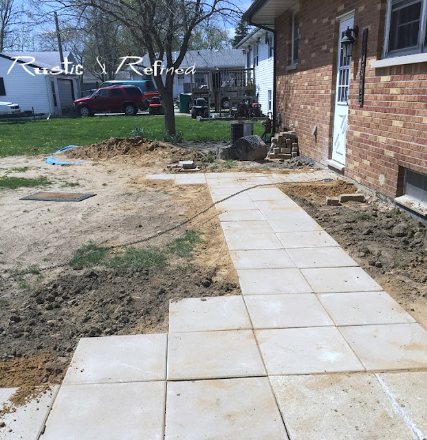 New Sidewalk DIY Paver Project | Rustic & Refined