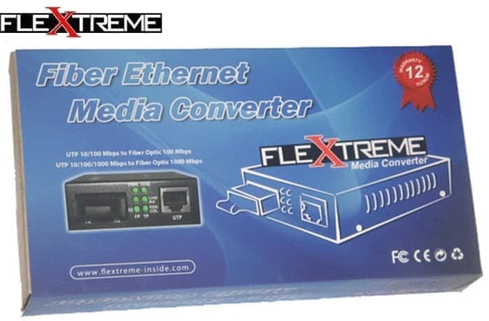 Flextreme FL-8110MA-11-2 Media Converter 10/100 Mbps to 100FX - Puserba ...