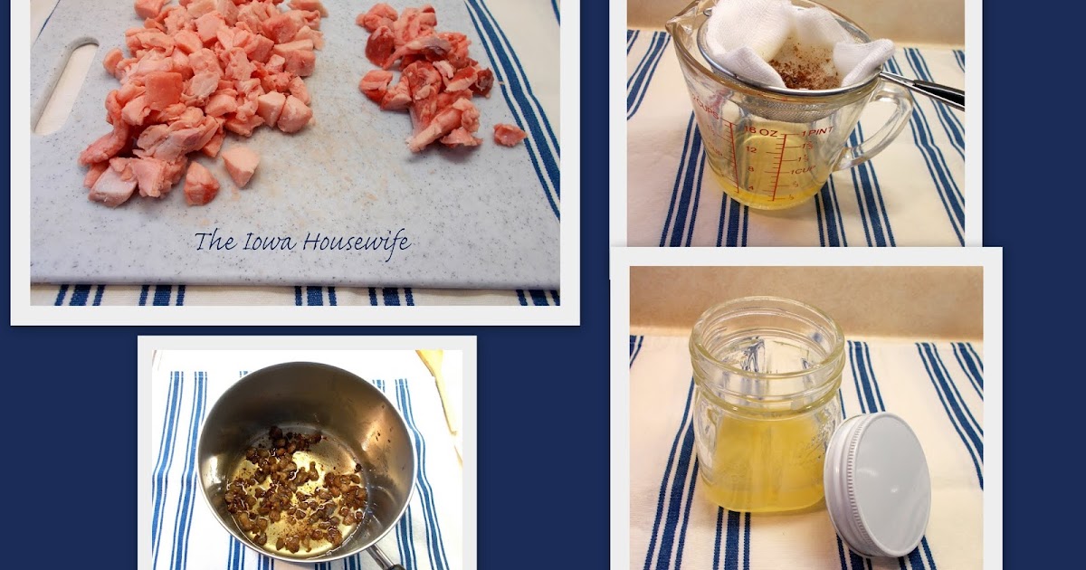 The Iowa Housewife: Rendering Fat