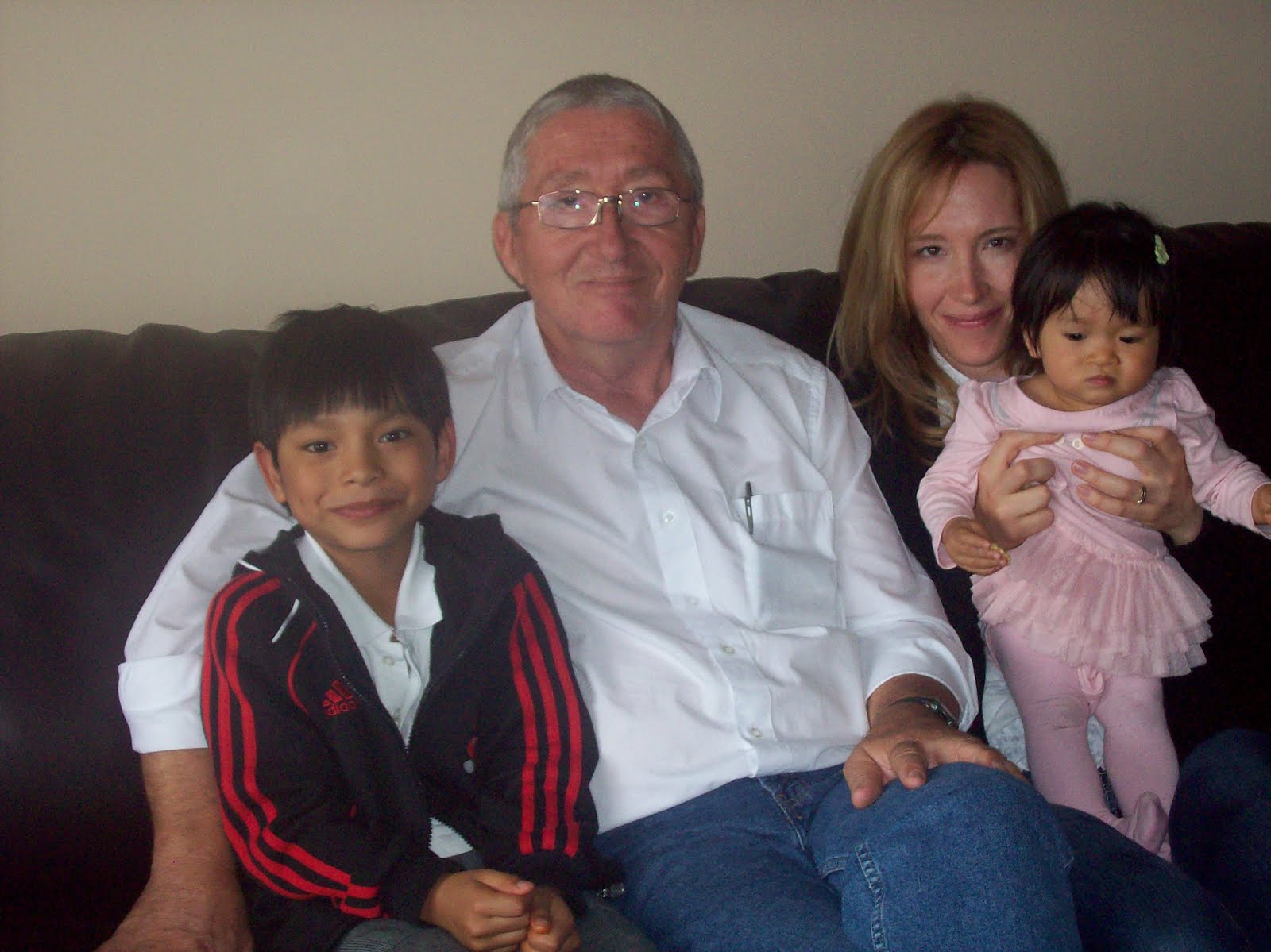 Mathis et Sophia, nos trésors...: Sophia rencontre mes parents