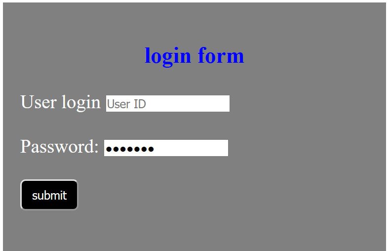 How To Create a Login Form