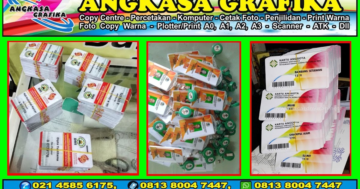 Tempat Jasa Cetak Id Card Murah di Kelapa Gading Jakarta Utara Layanan ...