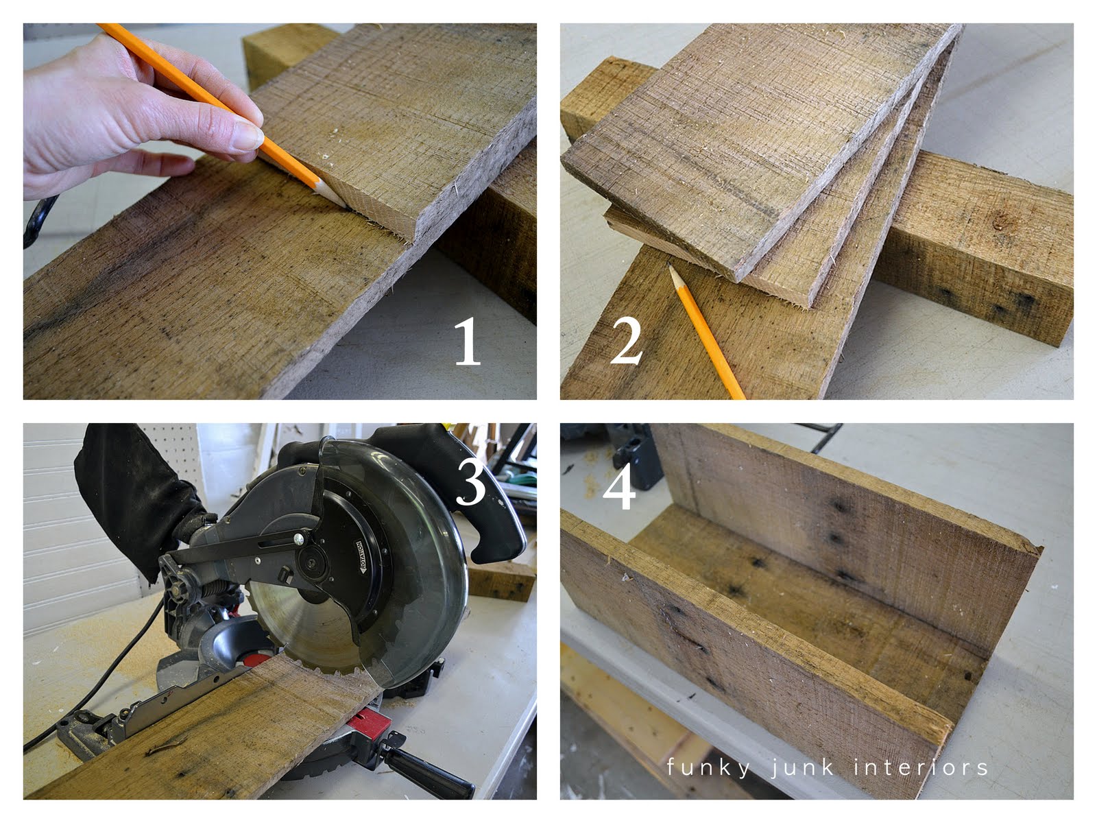 A drill-handled junk-styled one board tool box build! - Funky Junk ...