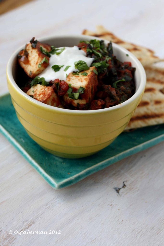 Mango & Tomato: Paneer with Tomatoes and Spinach Recipe