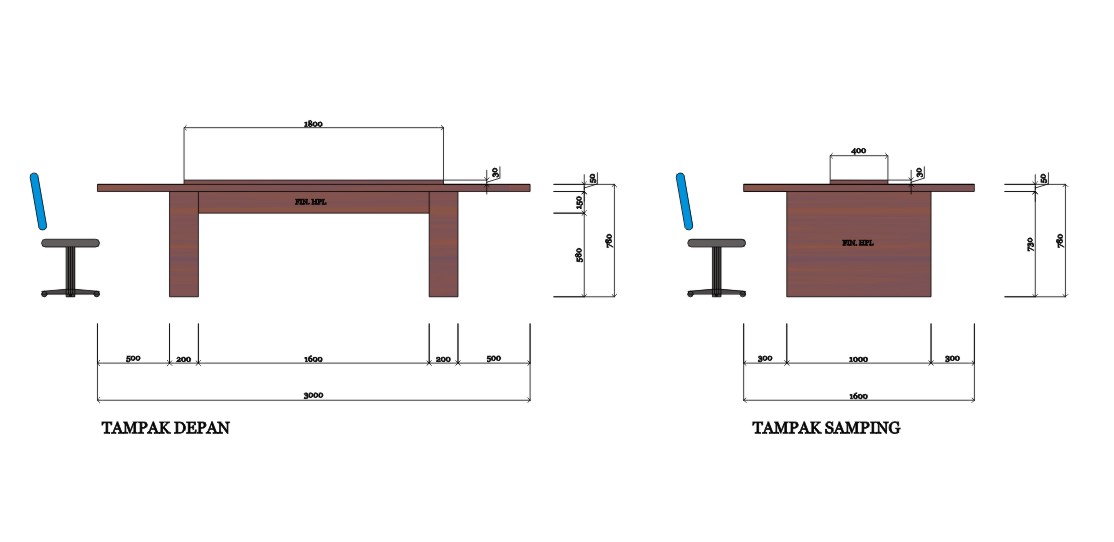 IDEsign - arsitektur: Meja Rapat (Meeting Table)