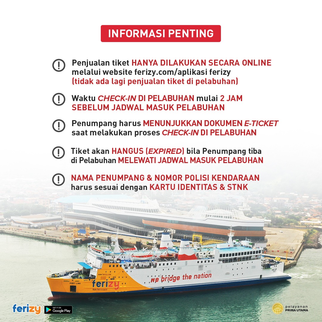 Tiket Online Ferizy di Tahun Baru 2021 ~ Seputar Bakauheni