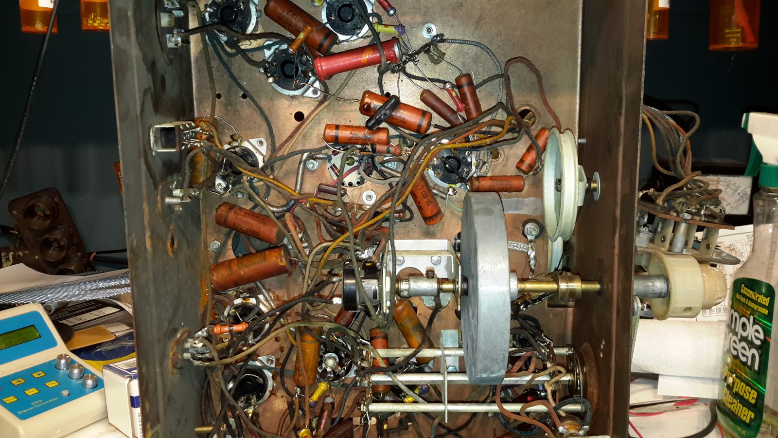 Steve's Eclectic Radio Blog: Zenith Chairside - Capacitor Madness!
