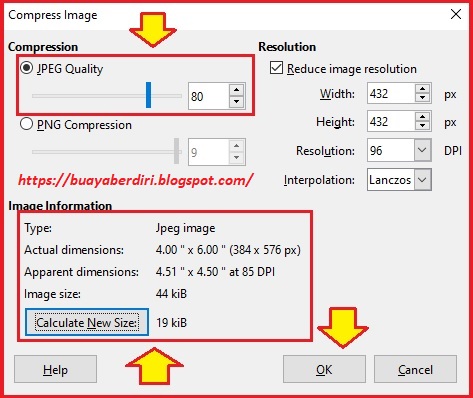 Cara Kompres Gambar Foto di Libre Office Impress Presentation