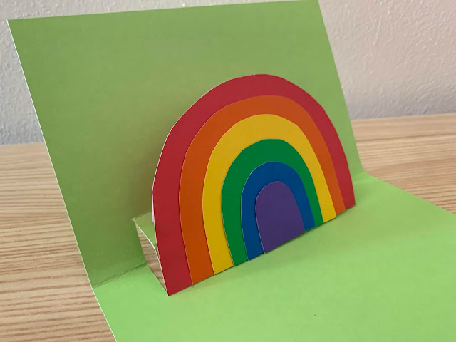 Craft E Magee: Rainbow Pop-Up Card for St. Patrick's Day