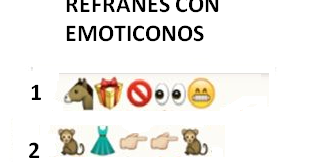 REFRANES CON EMOTICONOS