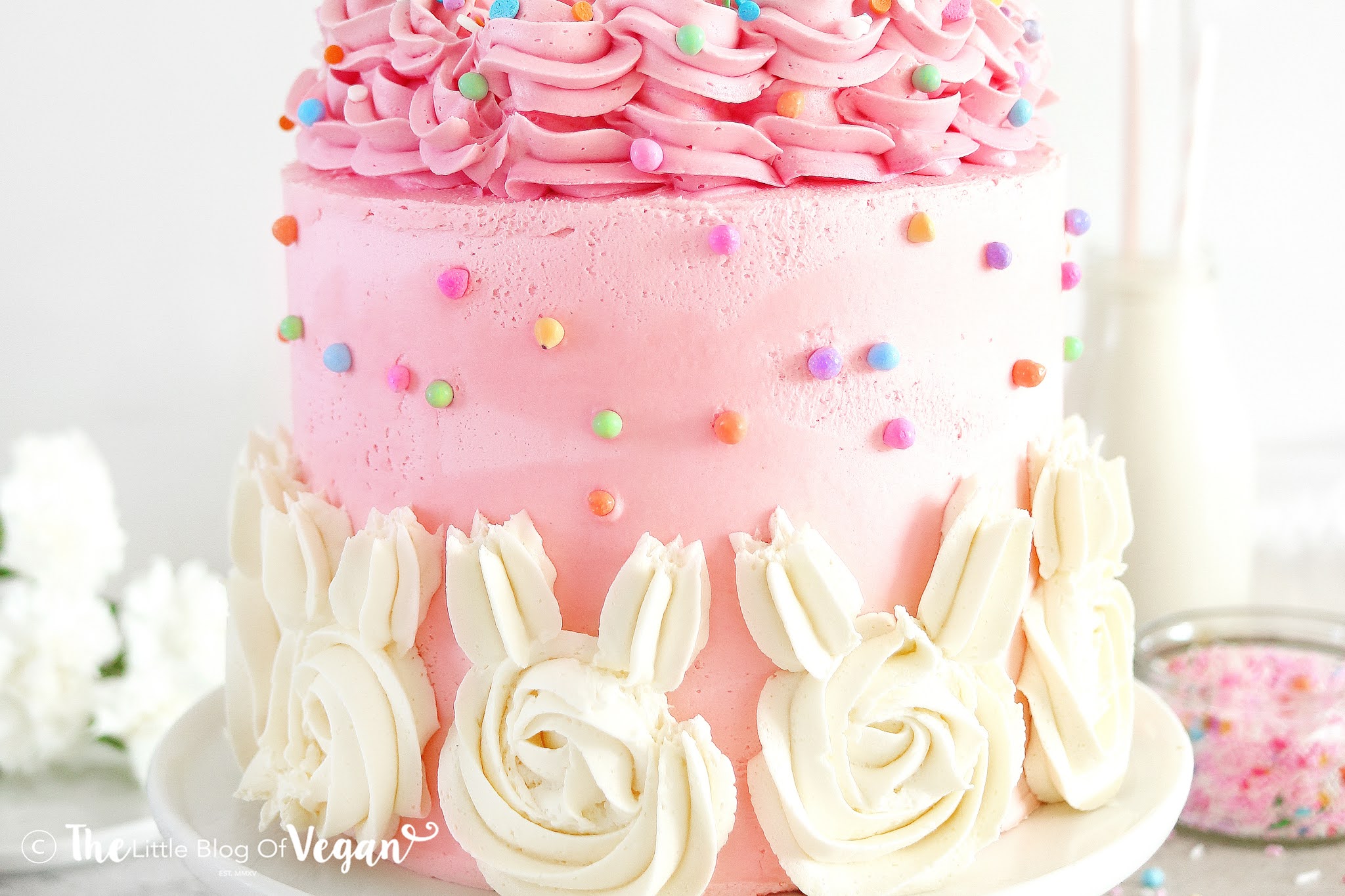 Easter Funfetti Cake - The Little Blog Of Vegan