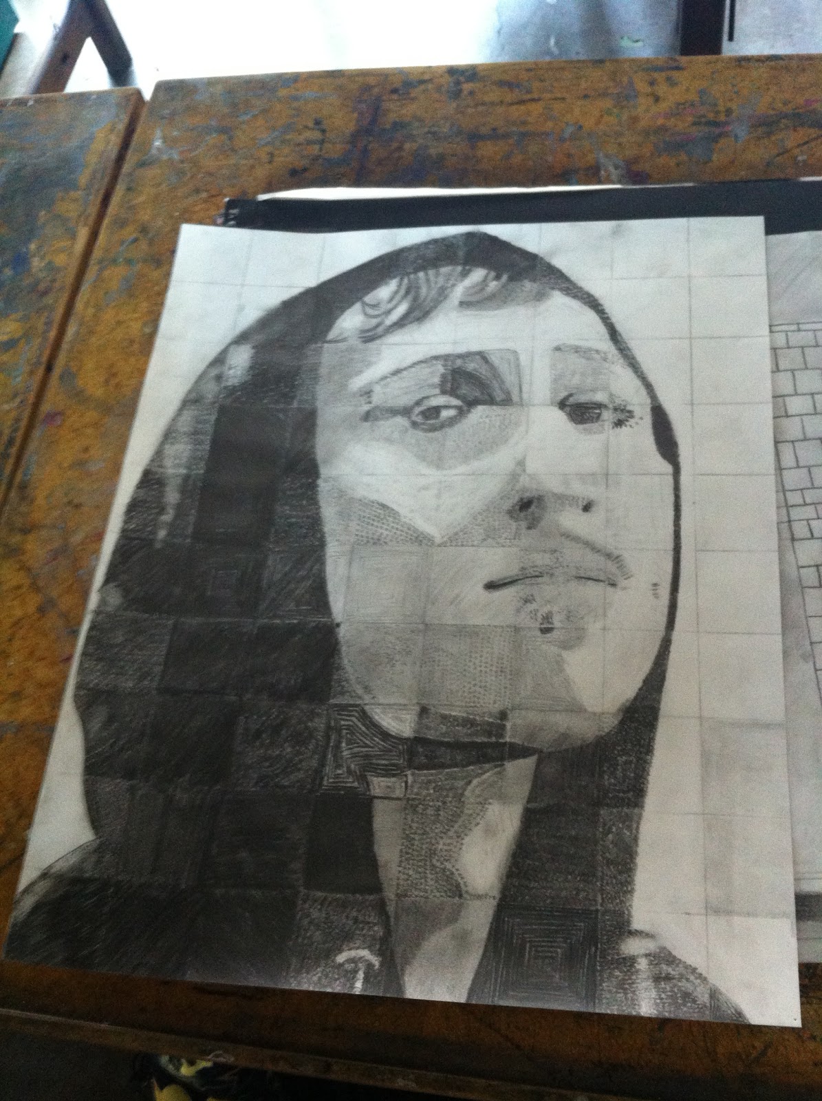 Art: self-portrait using textures