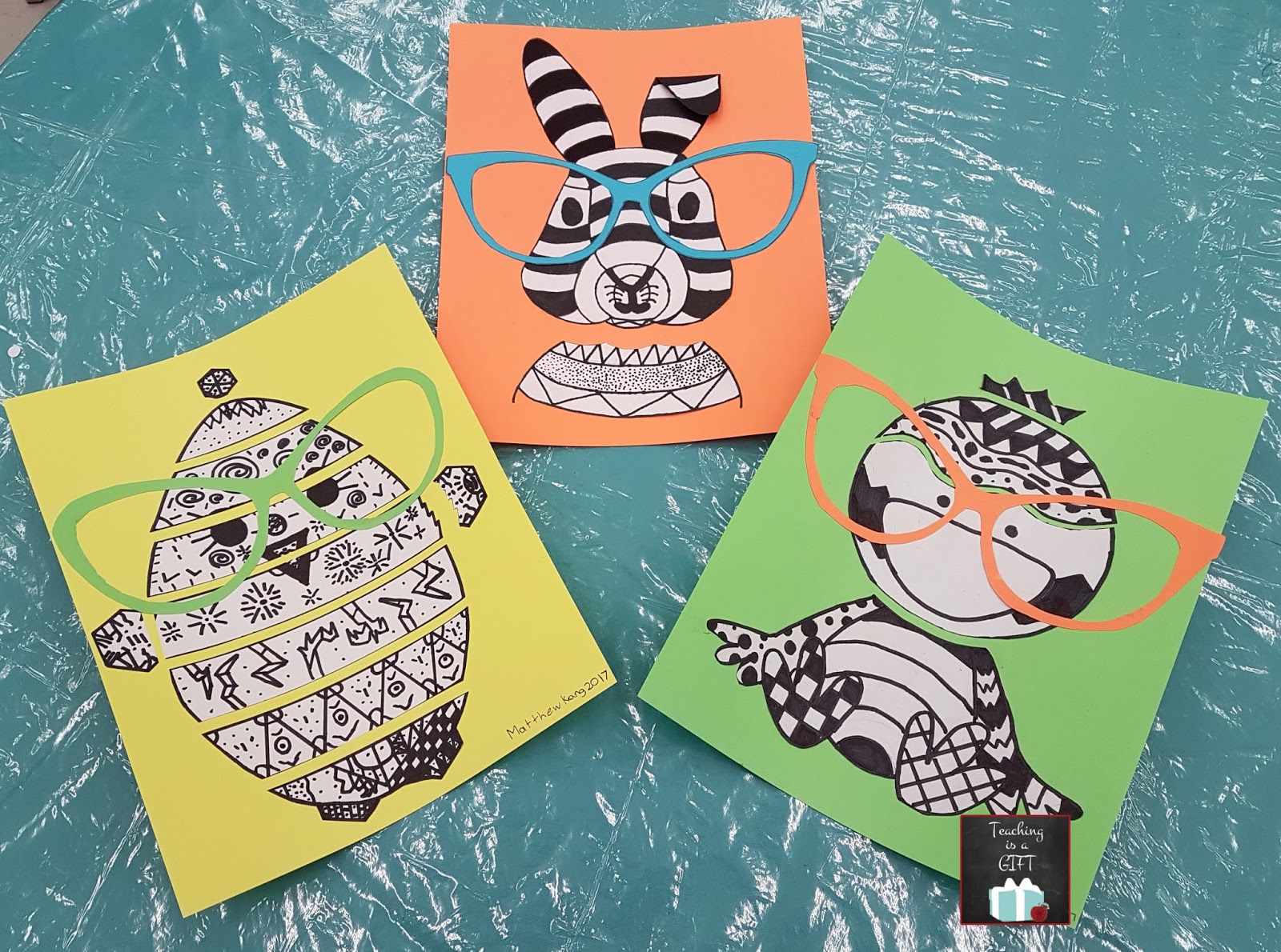 Teaching is a Gift: Pop Art Easter Icons