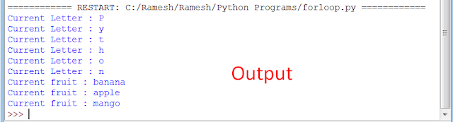 PYTHON BASICS - RAMESH'S BLOG