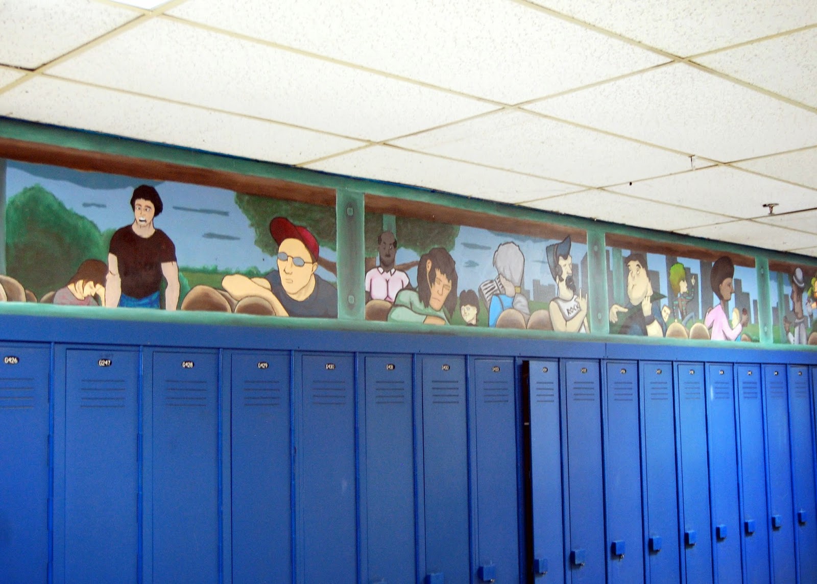 Franklin Matters: FHS Last Tour: Corridors and Student Art Work - part ...