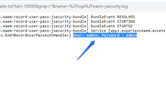 Experiencing Adobe Experience Manager (AEM, CQ): AEM 6550 - Log AEM ...