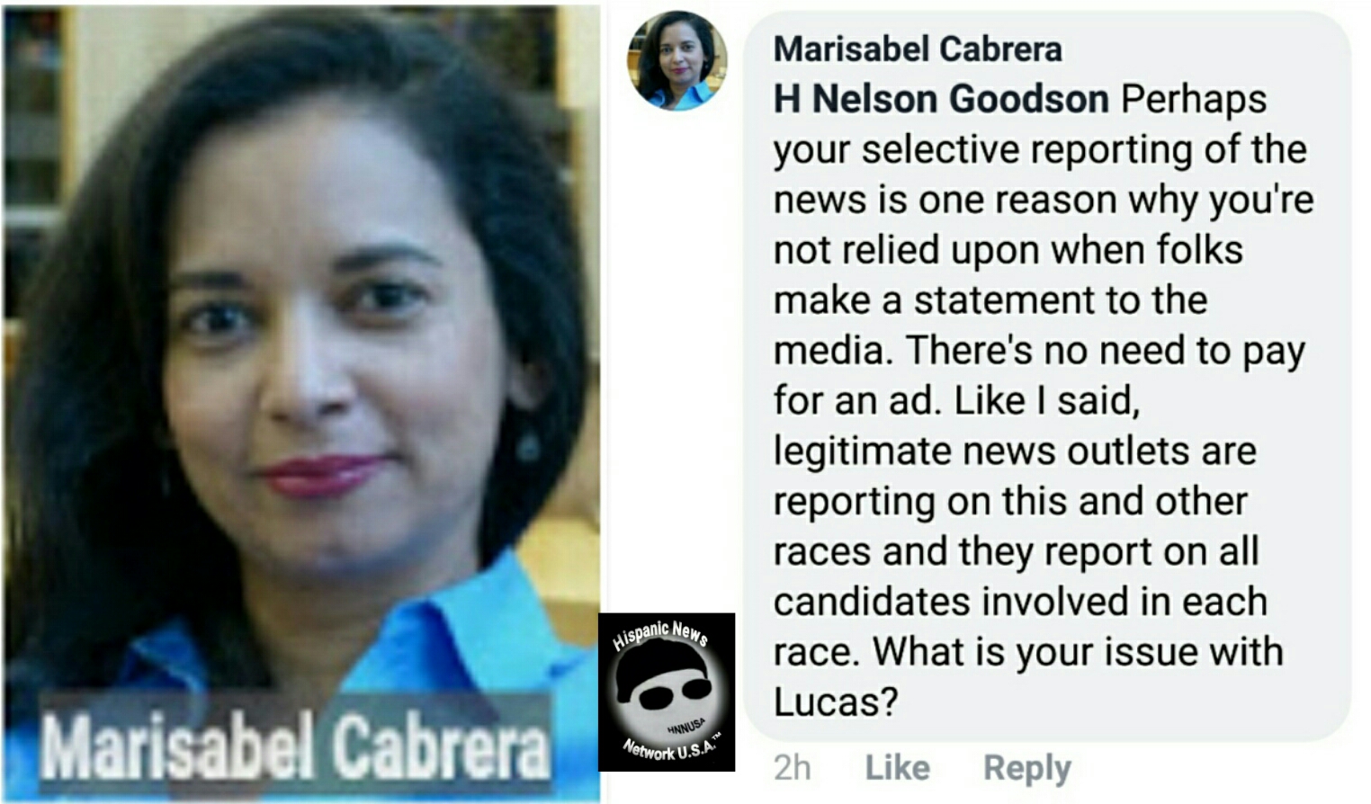 Hispanic News Network U.S.A.: Democrat Marisabel Cabrera, Candidate For ...
