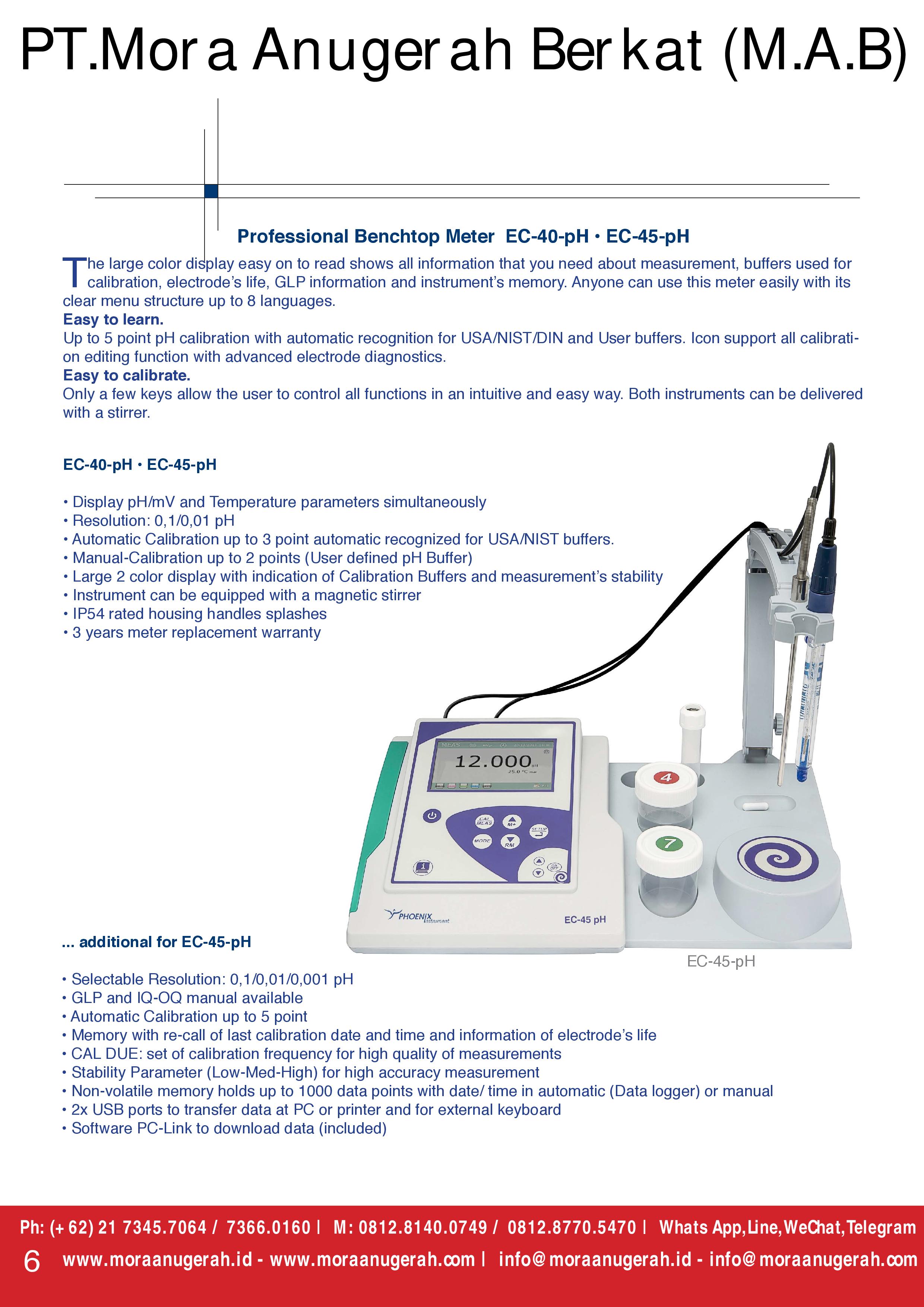 Benchtop PH Meter di Medan – Supplier Alat Laboratorium