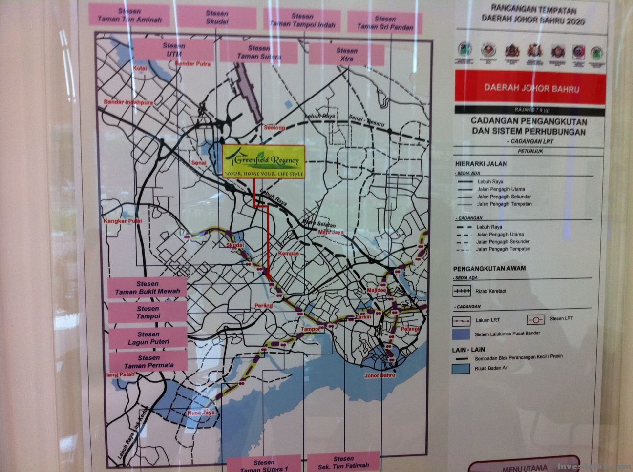 回到原点: Johor Bahru LRT Map