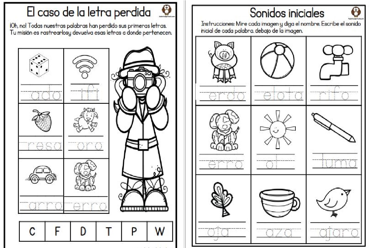Actividades De Sonidos Iniciales - AULA VIRTUAL PRIMARIA