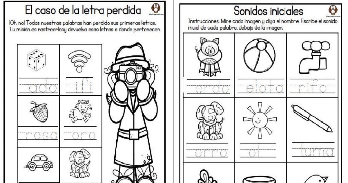 Actividades De Sonidos Iniciales - AULA VIRTUAL PRIMARIA