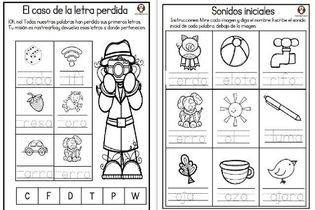 Actividades De Sonidos Iniciales - AULA VIRTUAL PRIMARIA