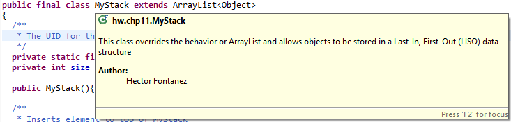 How to create Javadoc comments