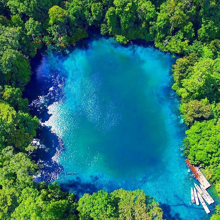 The Beauty Landscape of Indonesia: Labuan Cermin, The Magic of the Blue ...
