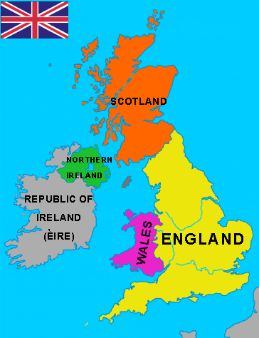 BilingüeSauces 1º ESO: United Kingdom maps