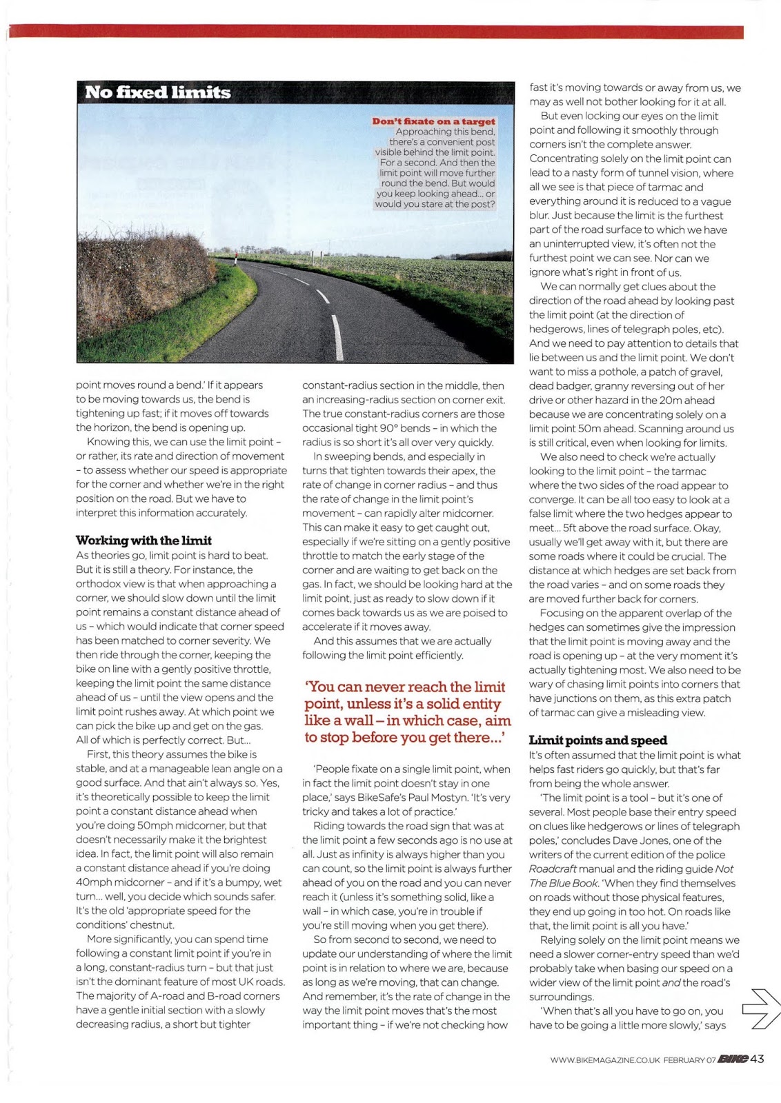 How to read the road