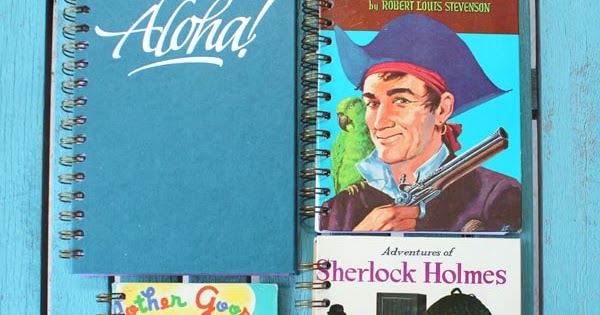 Upcycled Book Notebooks made with the Cinch DIY