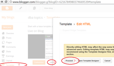 How to install/apply/change XML template on new blogger interface