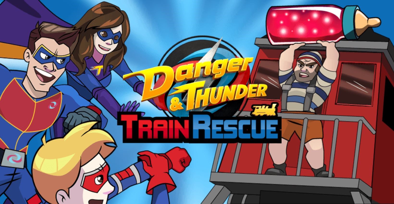 Danger & Thunder: Train Rescue - HTML5 Running Game