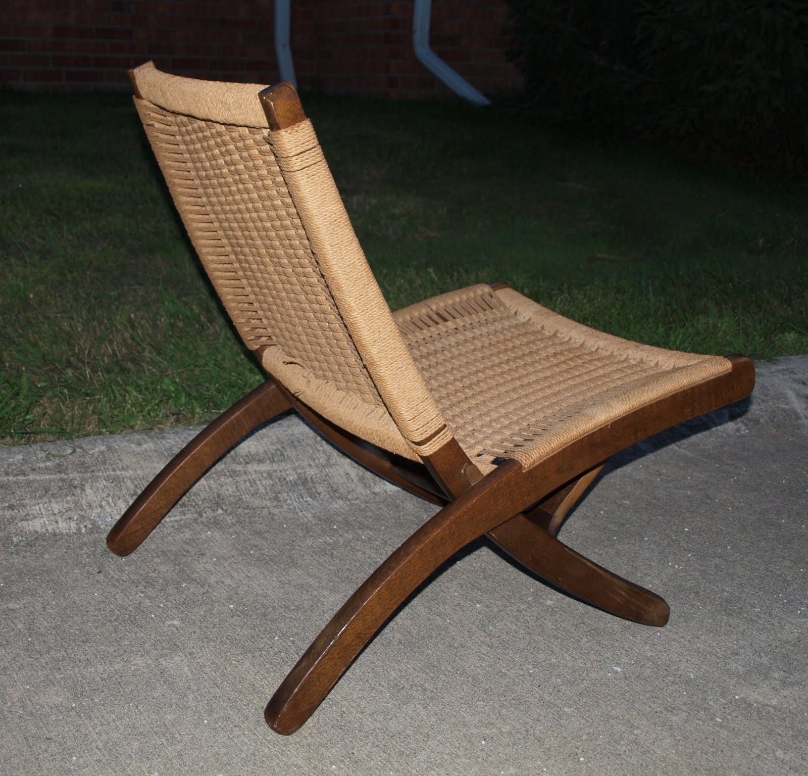 Funky Home Finds: For Sale: Wegner Style Danish Modern Paper Rope Cord ...