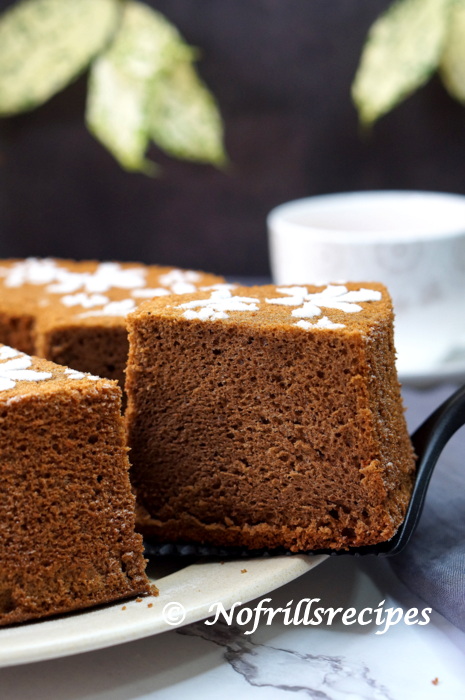 Coffee Kahlua Chiffon Cake ~ 咖啡戚风蛋糕
