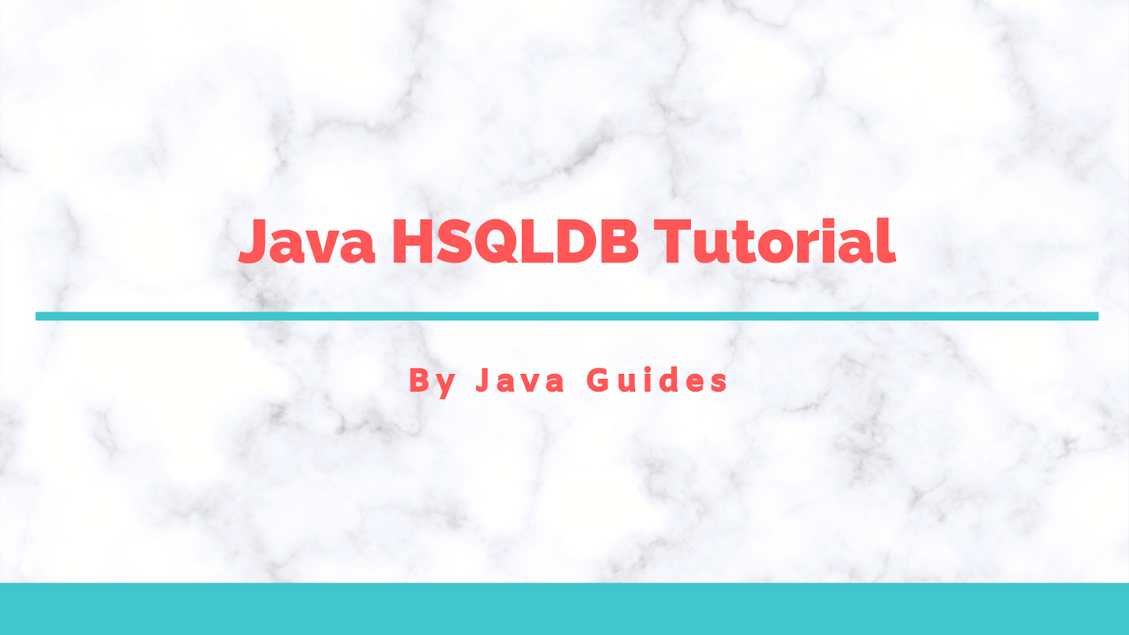 Java Hsqldb Tutorial Create Read Update And Delete Jdbc Examples