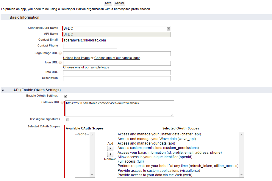Salesforce To Salesforce Integration Using Rest Api And Oauth