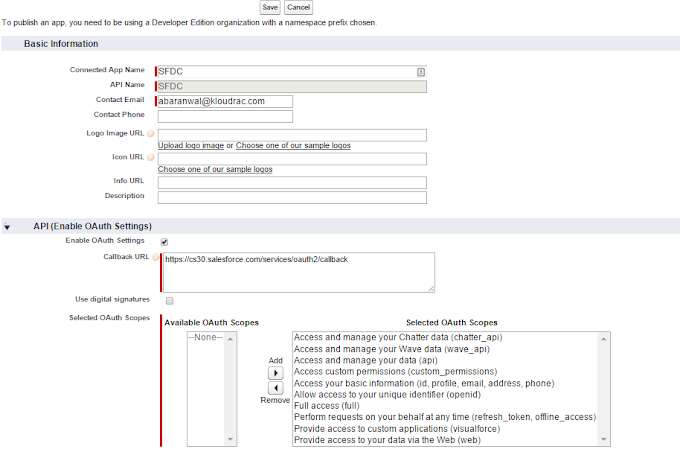 Salesforce to Salesforce Integration Using REST API and OAuth