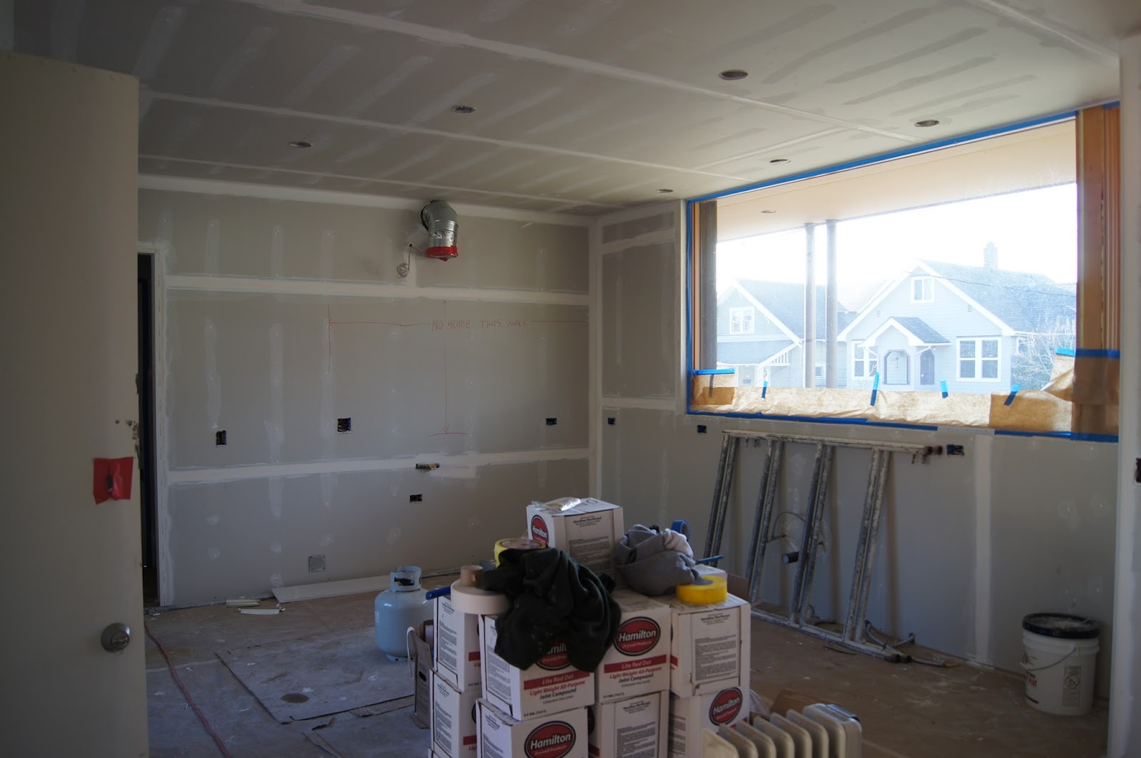 LHW:A The Blog: Drywall Progress Pictures