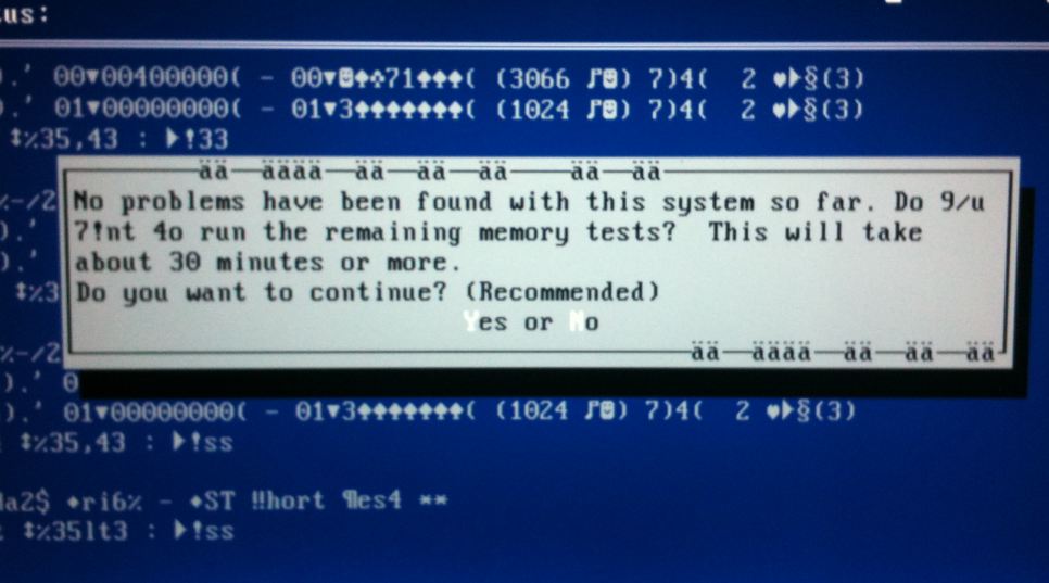 Bits to Remember...: Diagnostics Failure