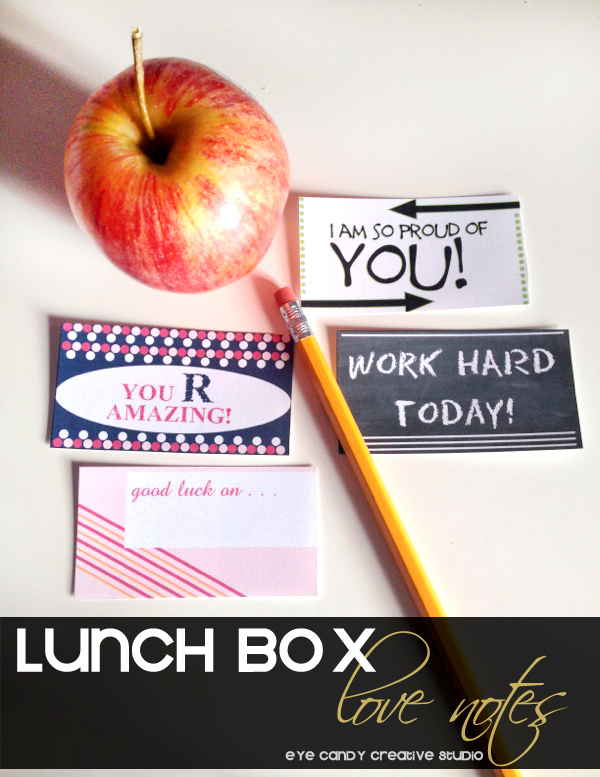 Eye Candy Creative Studio: DEBUT :: Lunch Box love Notes