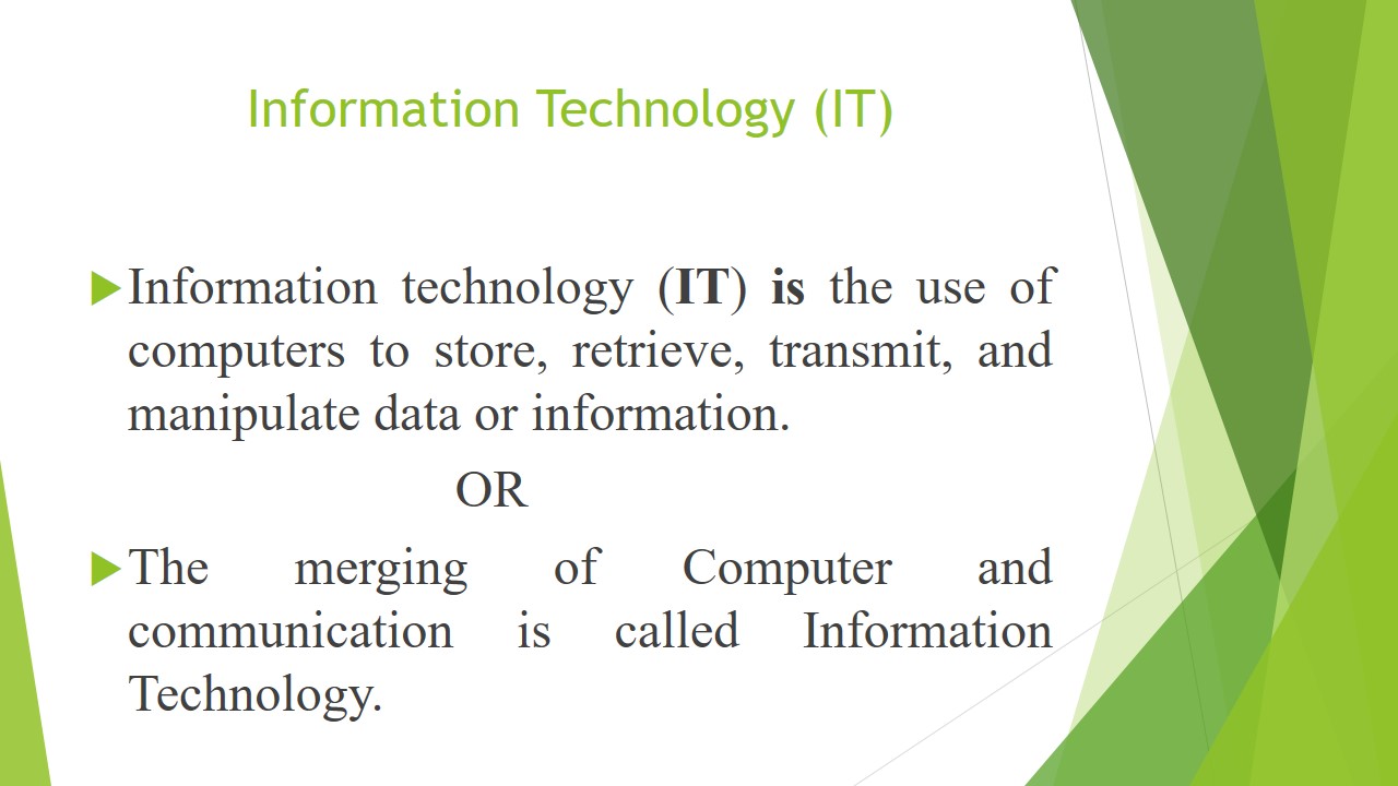 What is information Technology