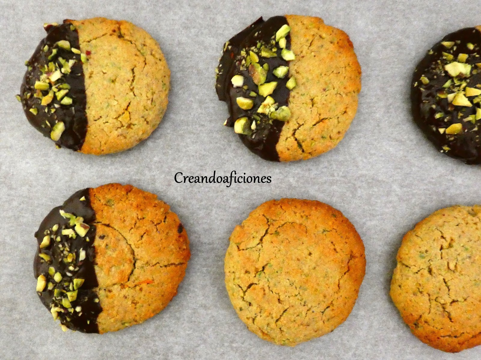 Galletas de pistacho y naranja