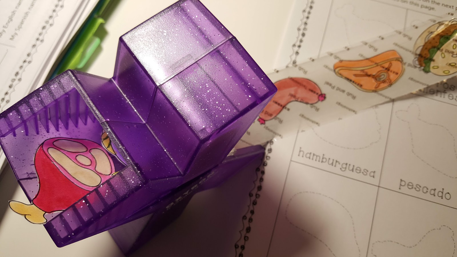 The Puzzle Den: Spanish Meats Vocabulary Puzzles and Activities