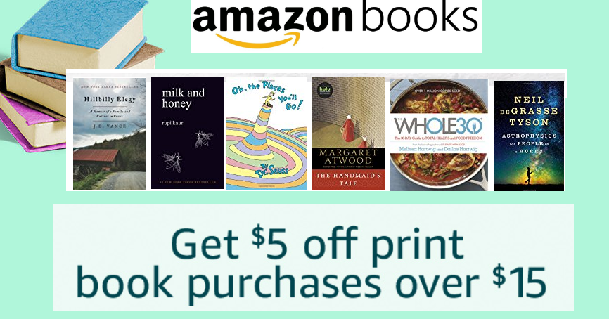 Amazon Books Sale: $5 off $15 or More Purchase + Free Shipping With ...