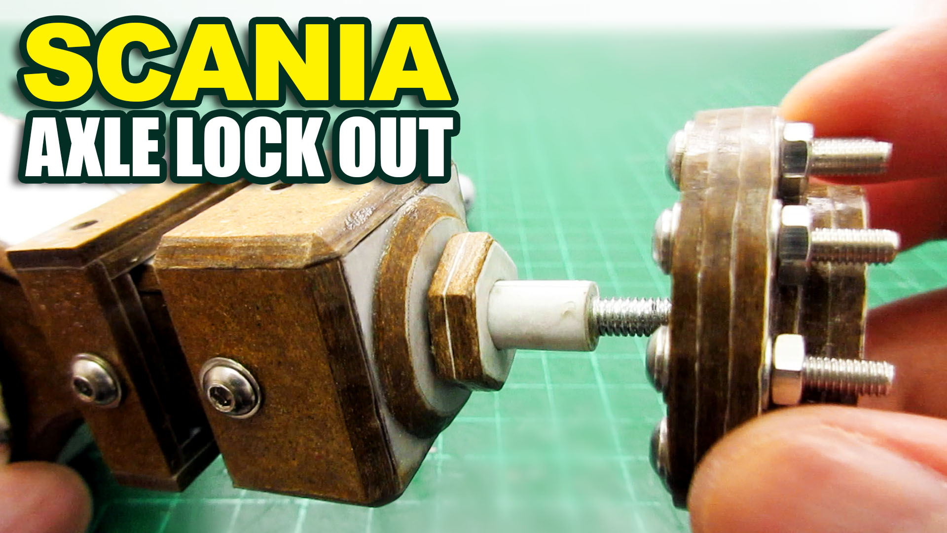 Scania RC Truck Chassis Part 8 - How To Make Rear Axle Lock Out ...