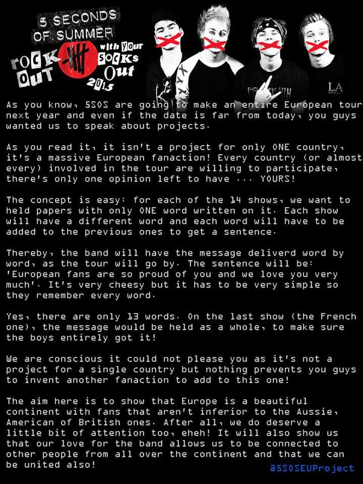 5SOS BELGIUM: Rock Out With Your Socks Out 2015