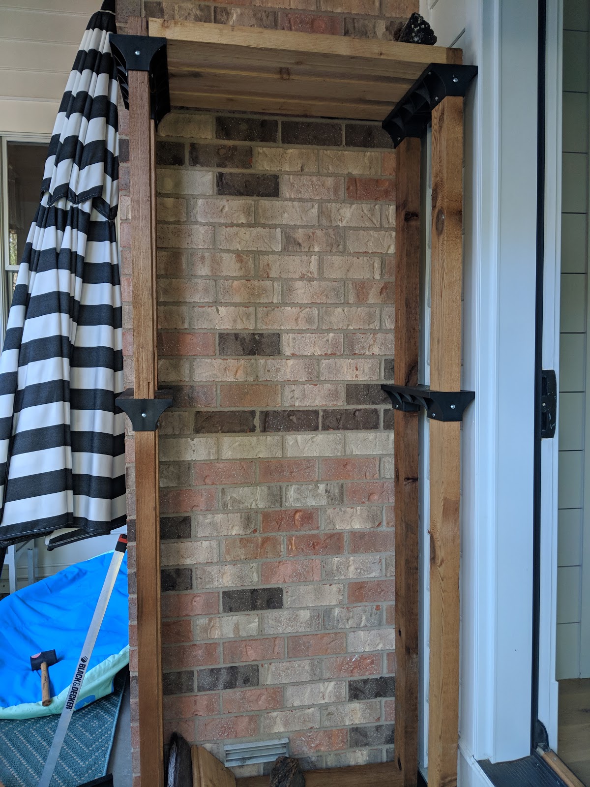 Work-in-Progress DIY Firewood Rack