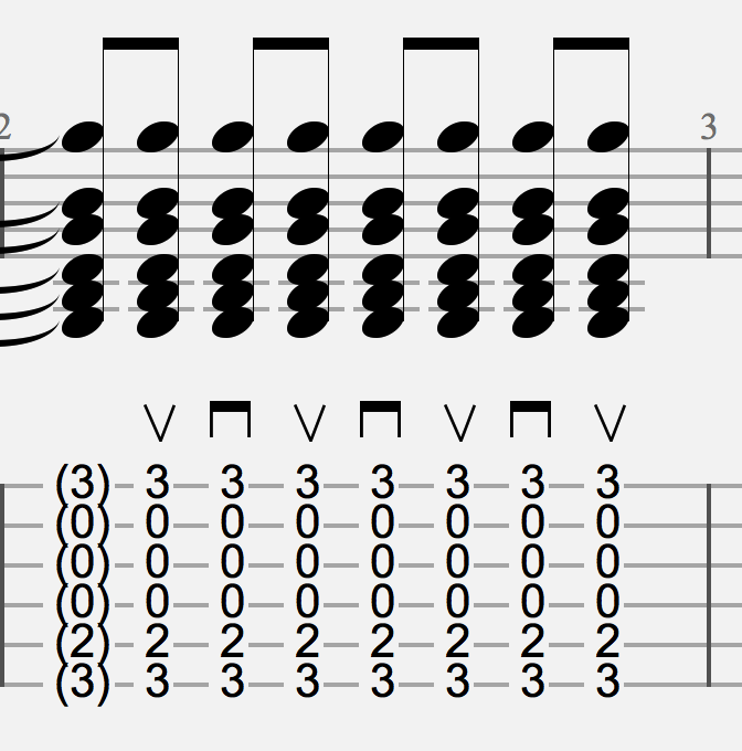 Beginners strumming patterns – Pt.2 – 2 bar pattern – JS Music School
