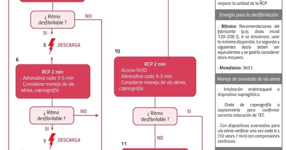 ALGORITMOS DE LA REANIMACIÓN CARDIOPULMONAR AVANZADA